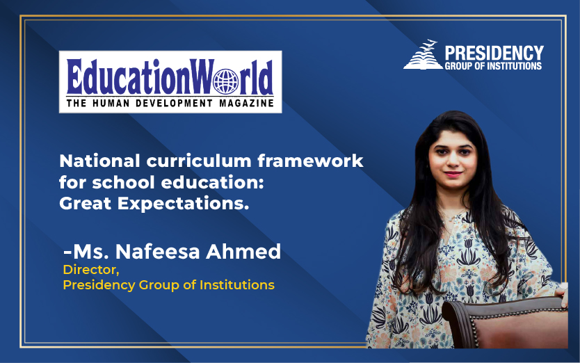 Ms. Nafeesa Ahmed | Featured in Education World Magazine